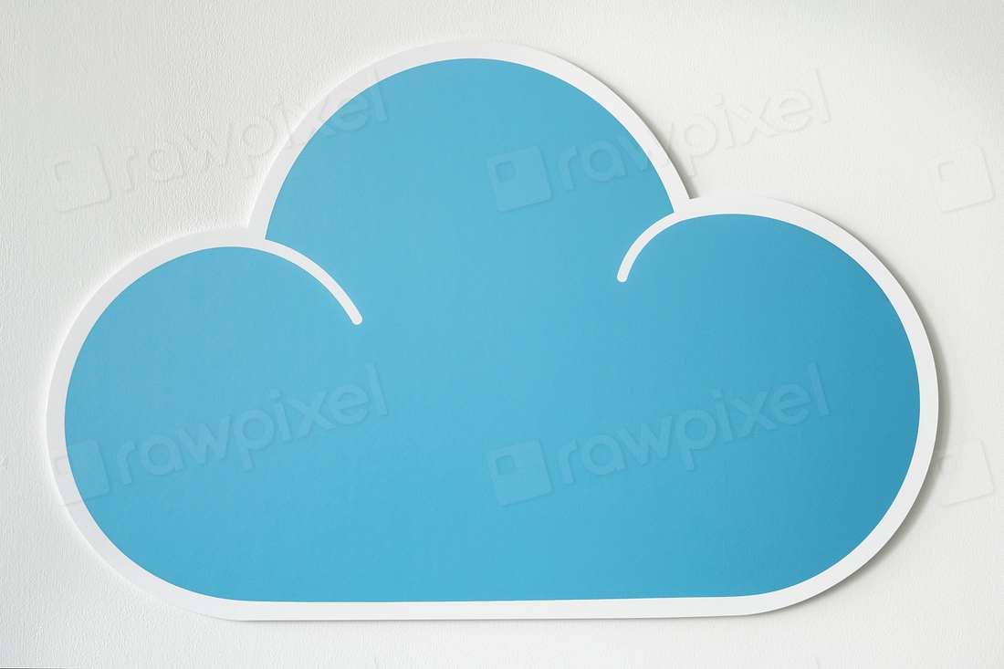 Blue cloud cut out icon | Free Photo - rawpixel