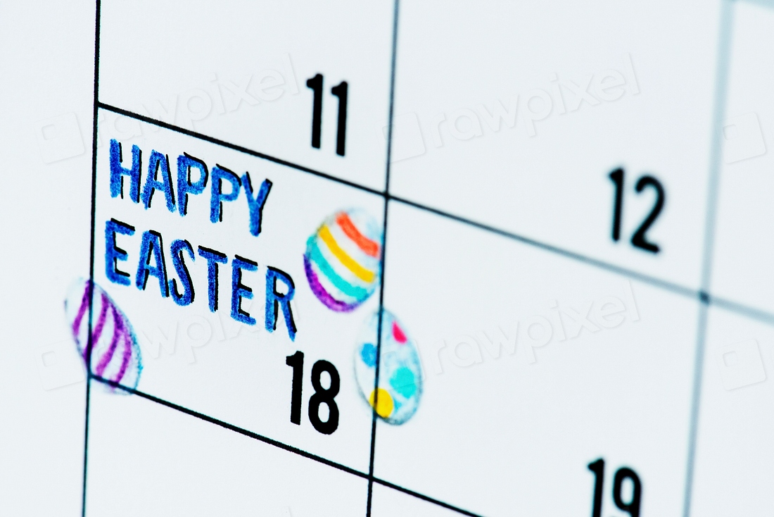 Easter holiday calendar reminder | Free Photo - rawpixel