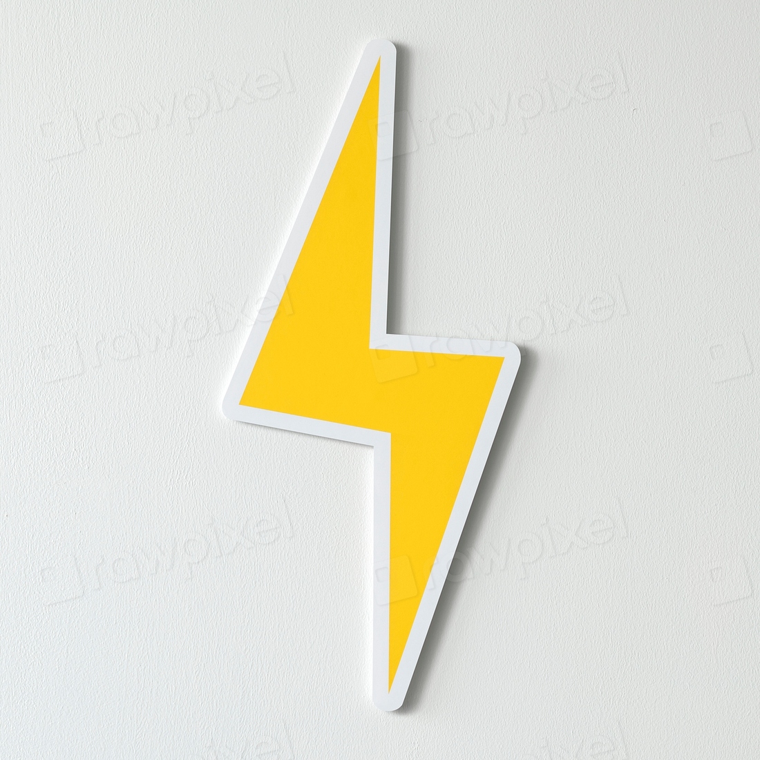 Yellow electric lightning bolt icon | Free Photo - rawpixel