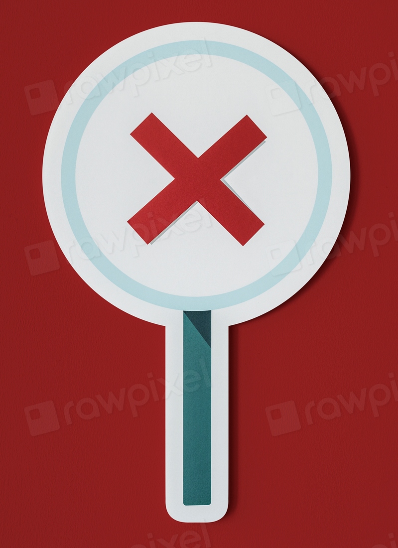 Incorrect red cross rejection icon | Free Photo - rawpixel
