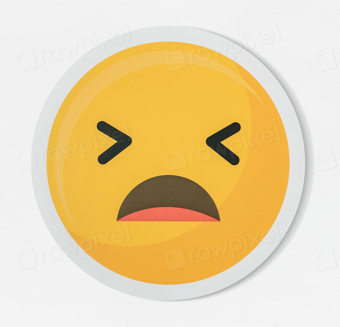 Disappointed emoticon emoji face icon | Premium PSD - rawpixel