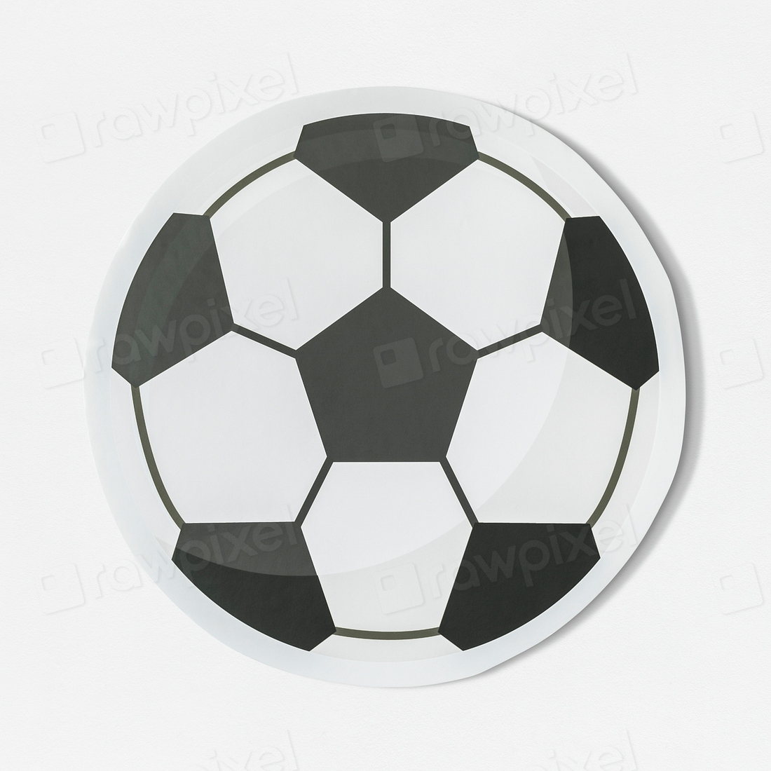 Cut out paper football graphic | Premium PSD - rawpixel