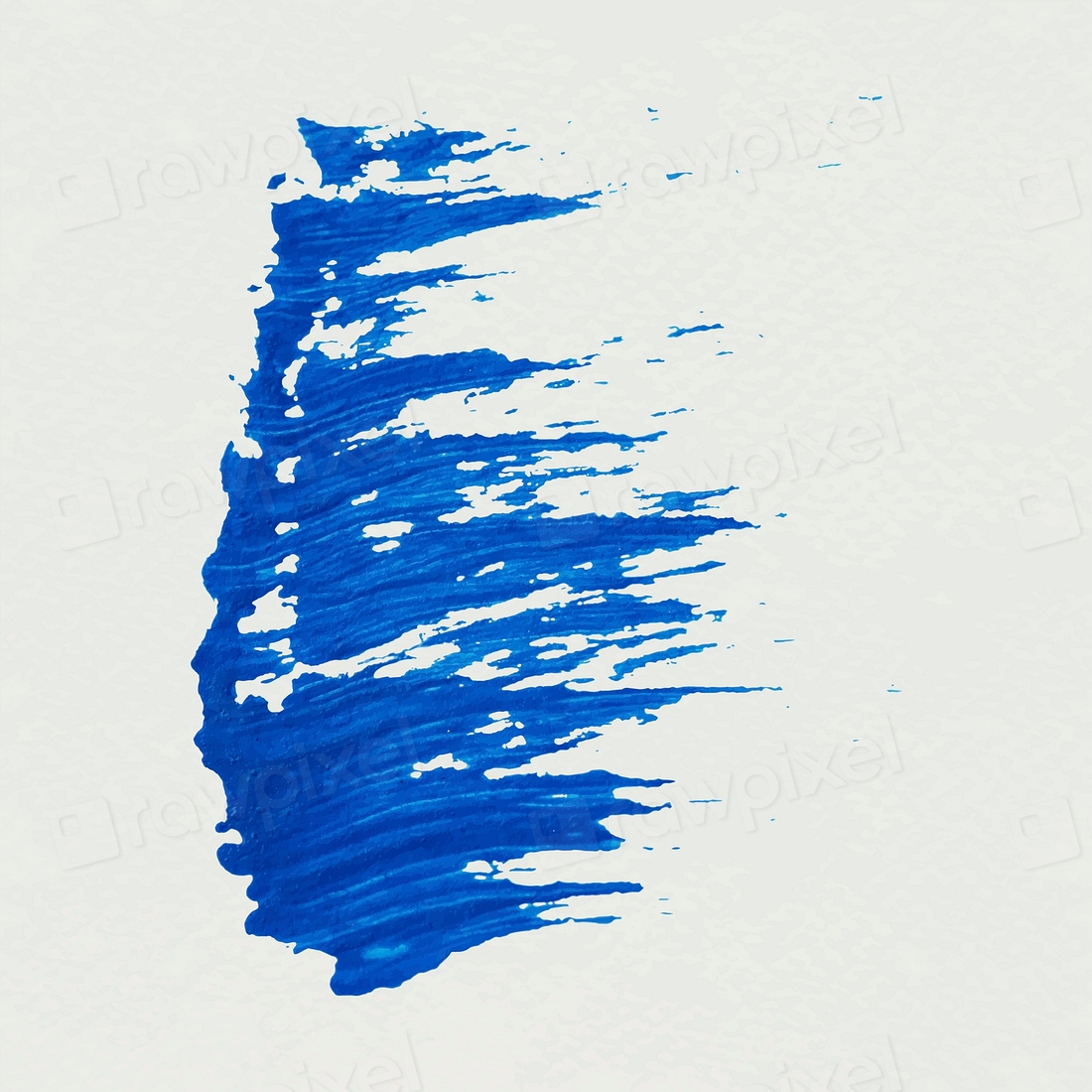 Blue brush stroke sample vector | Premium Vector - rawpixel