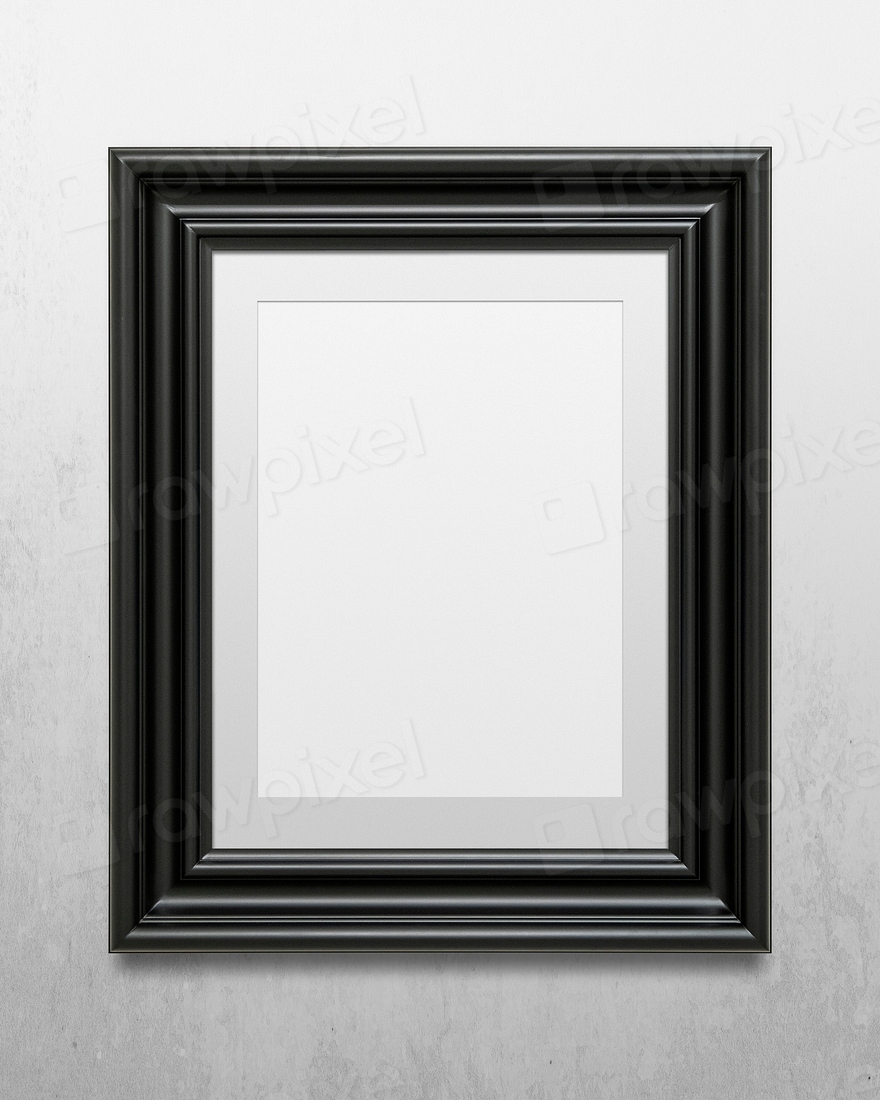 Black picture frame mockup illustration | Premium PSD Mockup - rawpixel