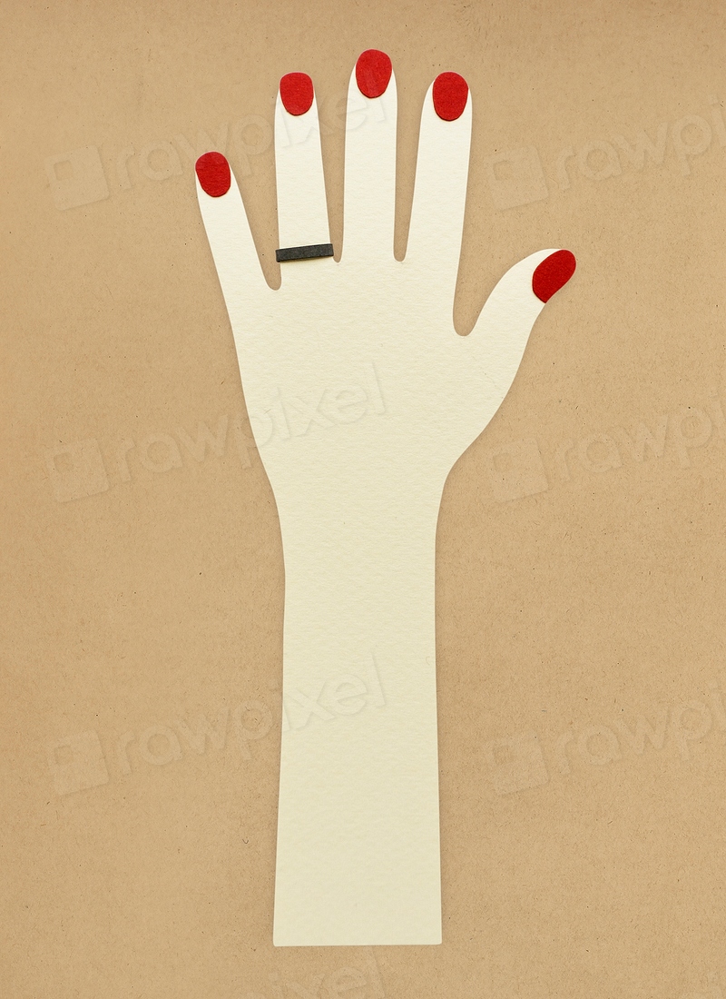 Paper craft of hand icon | Premium PSD - rawpixel