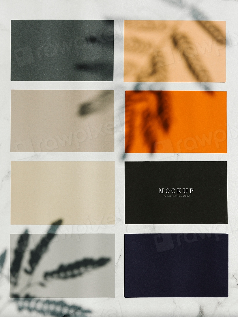 Colored sample paper square mockups | Premium PSD Mockup - rawpixel