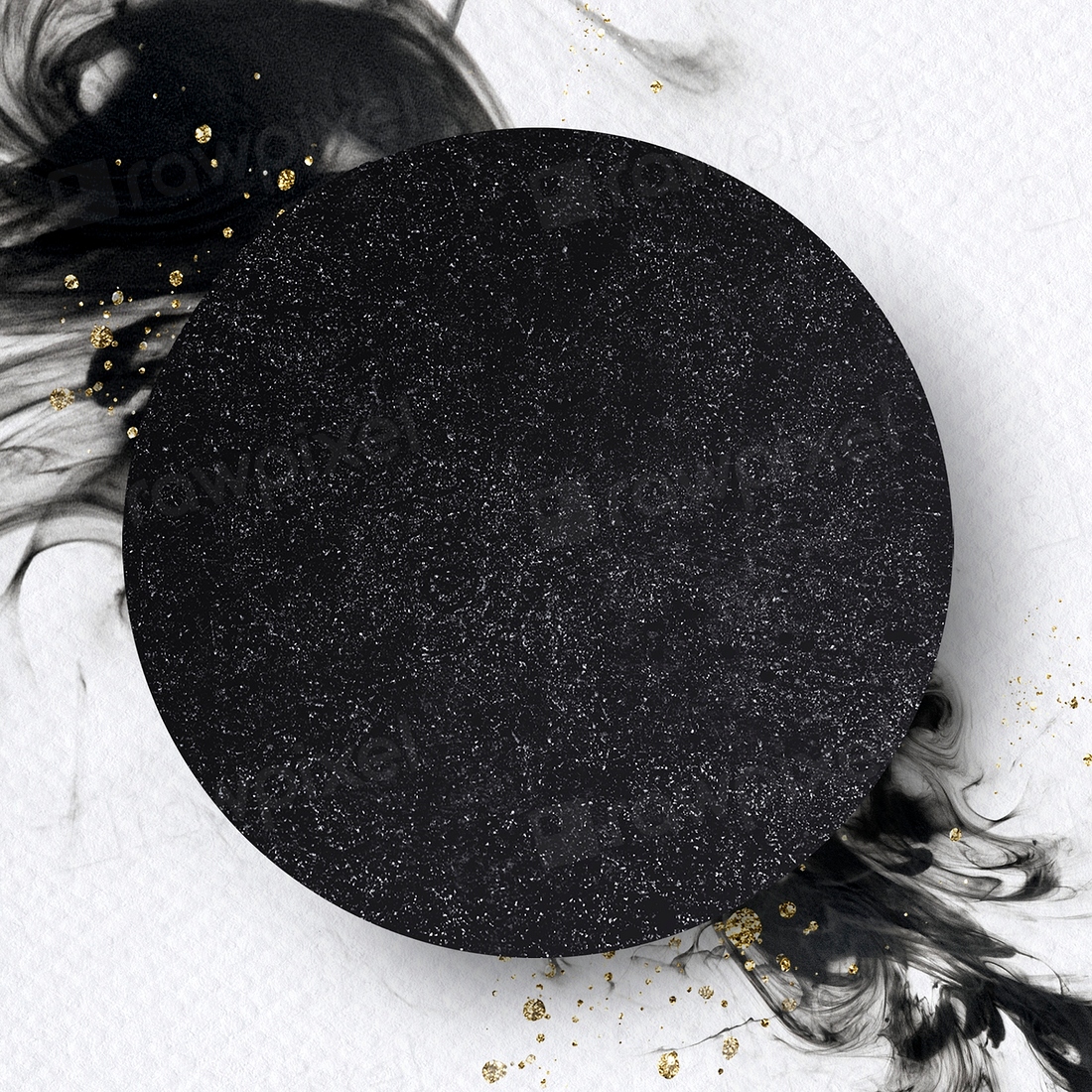 Round black abstract patterned background | Premium PSD - rawpixel