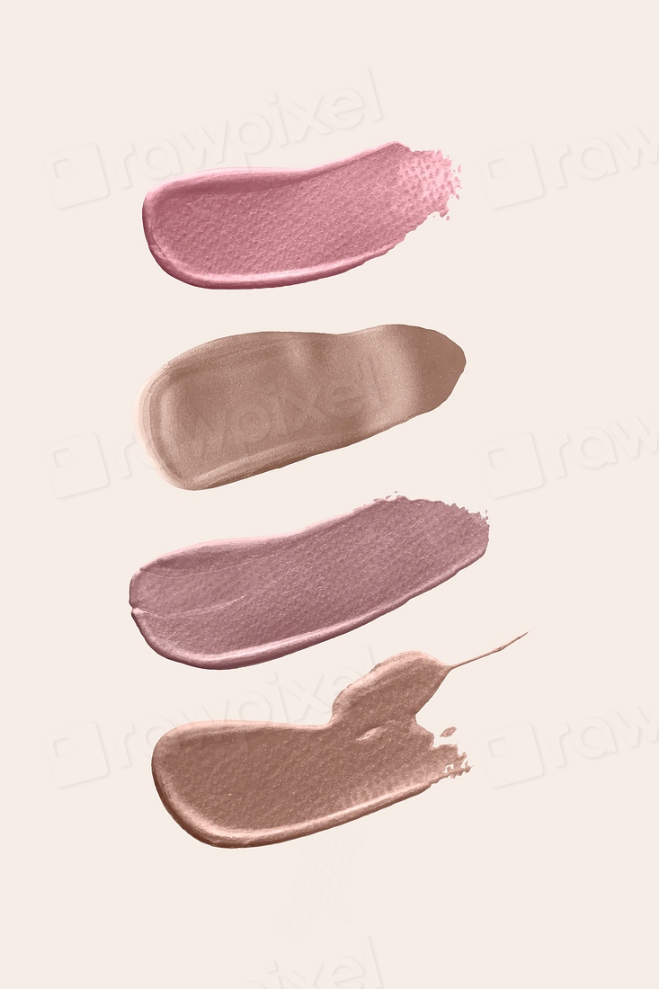 Metallic pastel brush stroke paints | Premium Vector - rawpixel