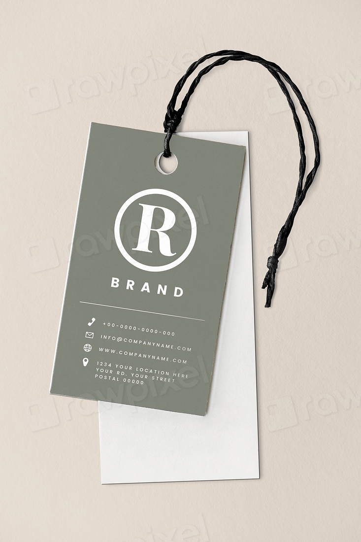 Retail brand tag label mockup | Premium PSD Mockup - rawpixel