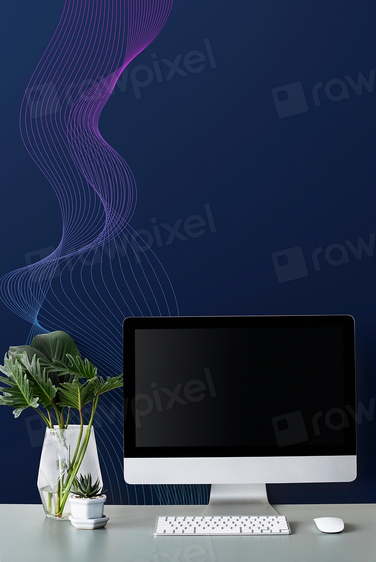 Computer monitor screen mockup template | Premium PSD Mockup - rawpixel