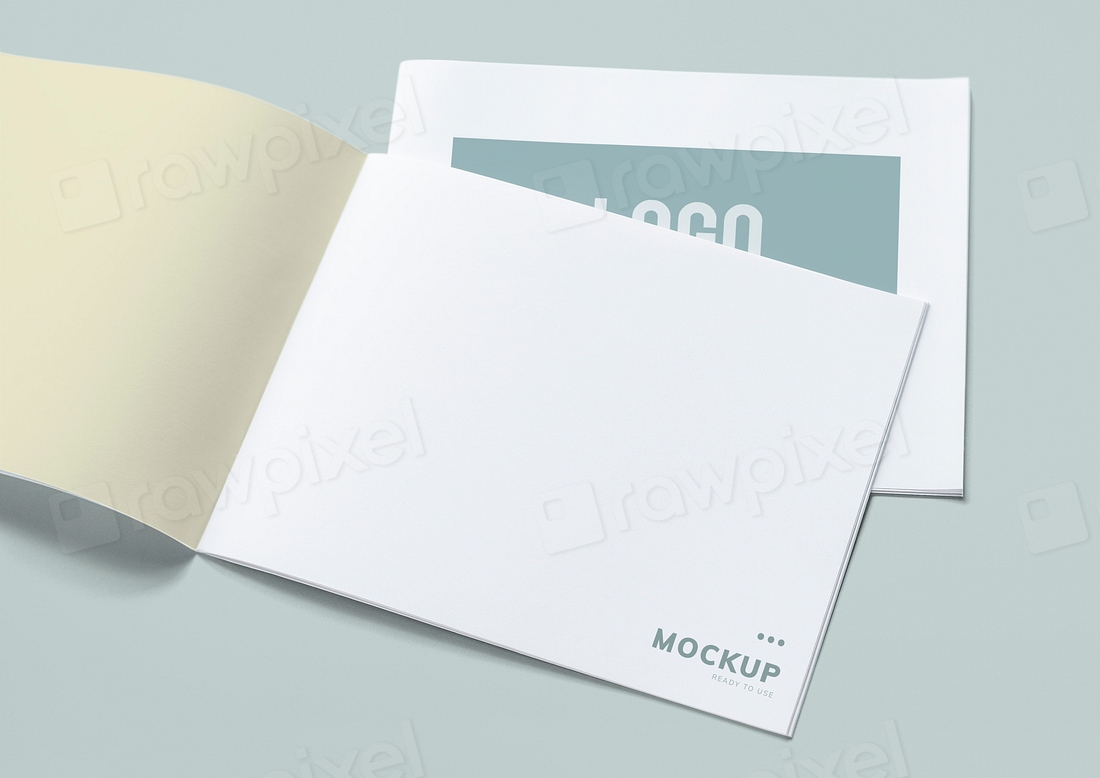 Two colorful pastel brochure mockups | Premium PSD Mockup - rawpixel