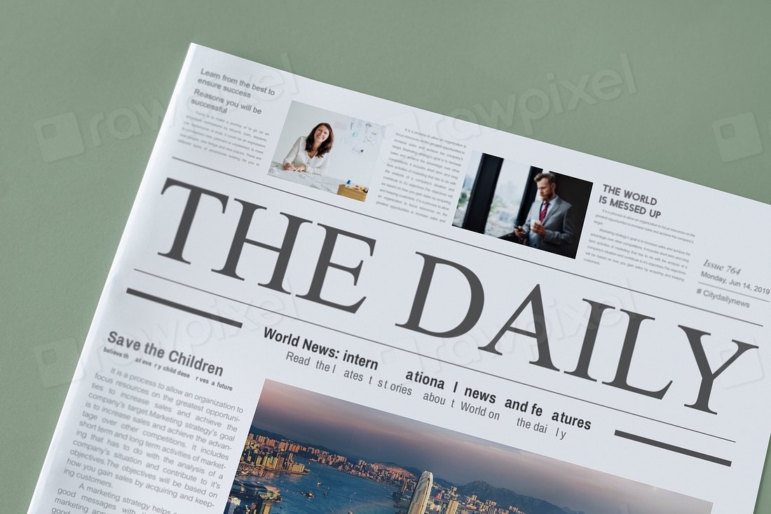 The daily news newspaper mockup | Premium PSD Mockup - rawpixel
