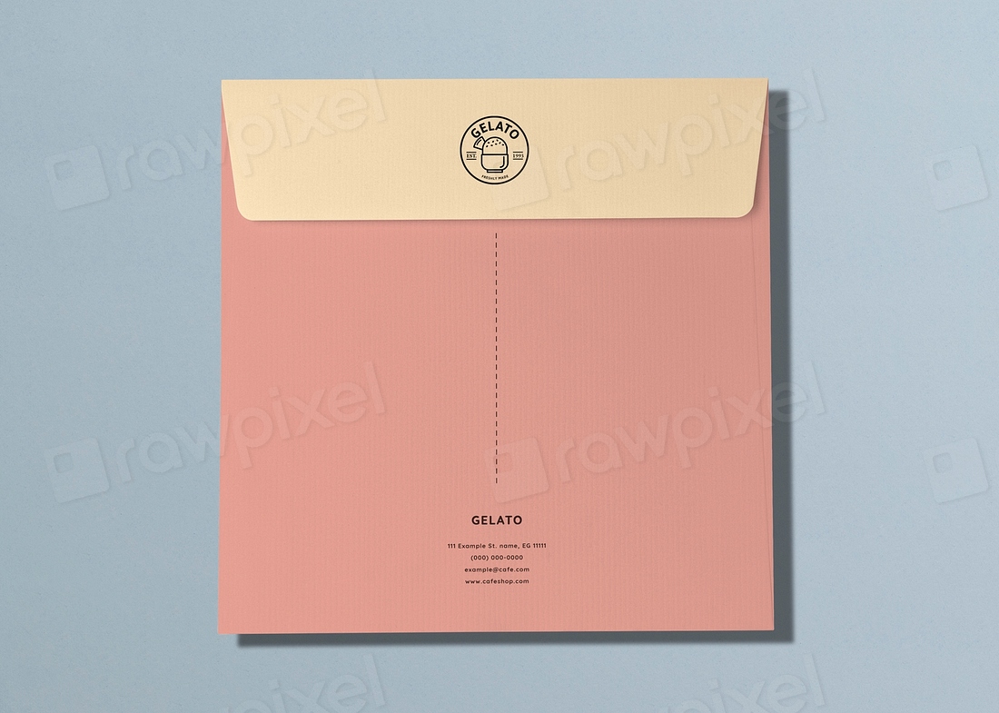 Pink envelope mockup, aesthetic stationery, | Premium PSD Mockup - rawpixel