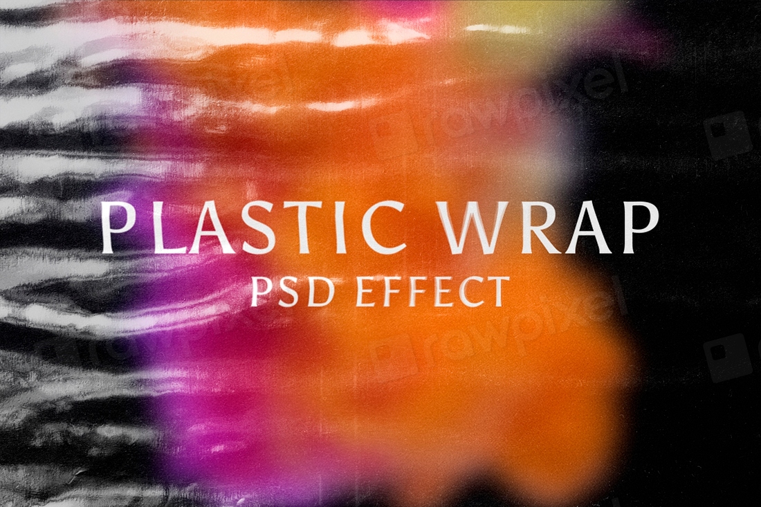 Plastic wrap psd effect, easy | Premium PSD Add-on - rawpixel