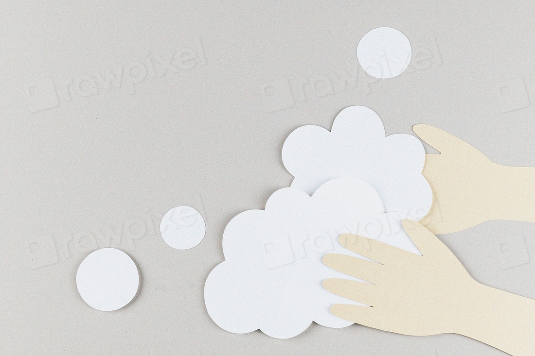 Washing hands soap paper craft | Free Photo - rawpixel