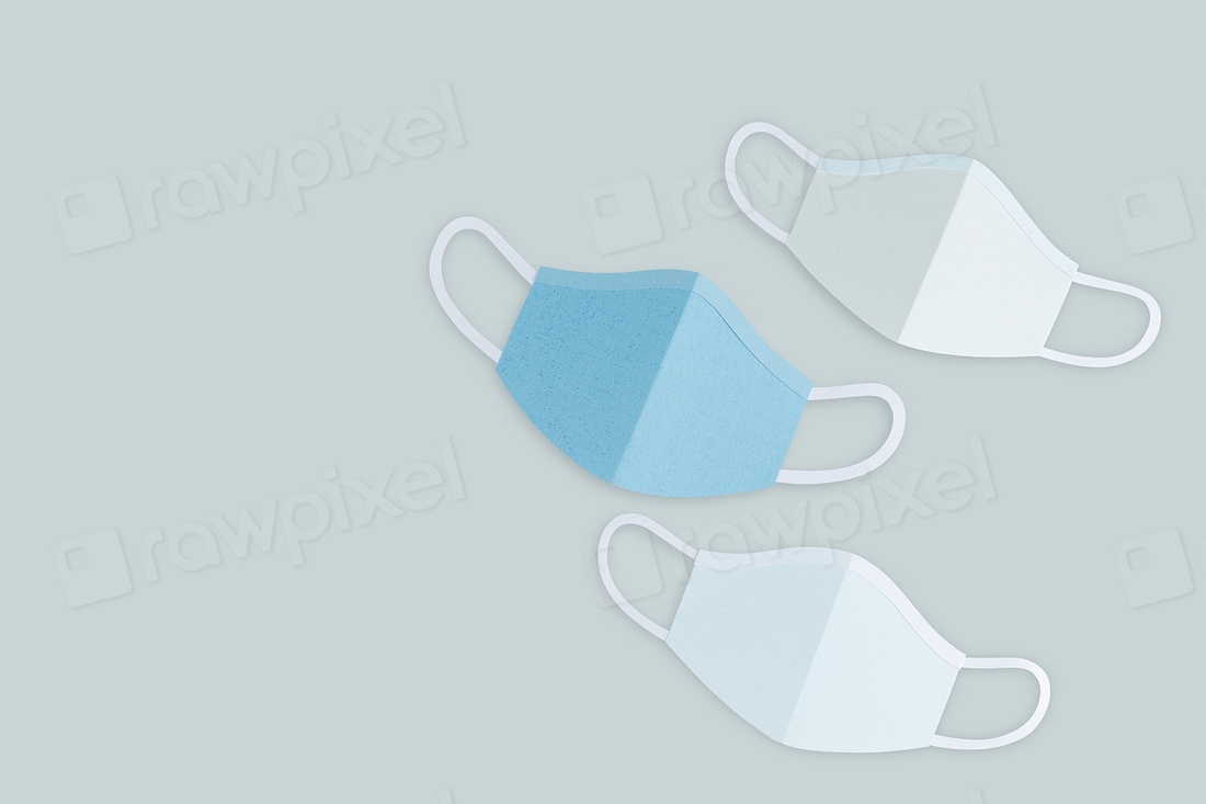 Paper craft surgical masks gray | Premium PSD - rawpixel