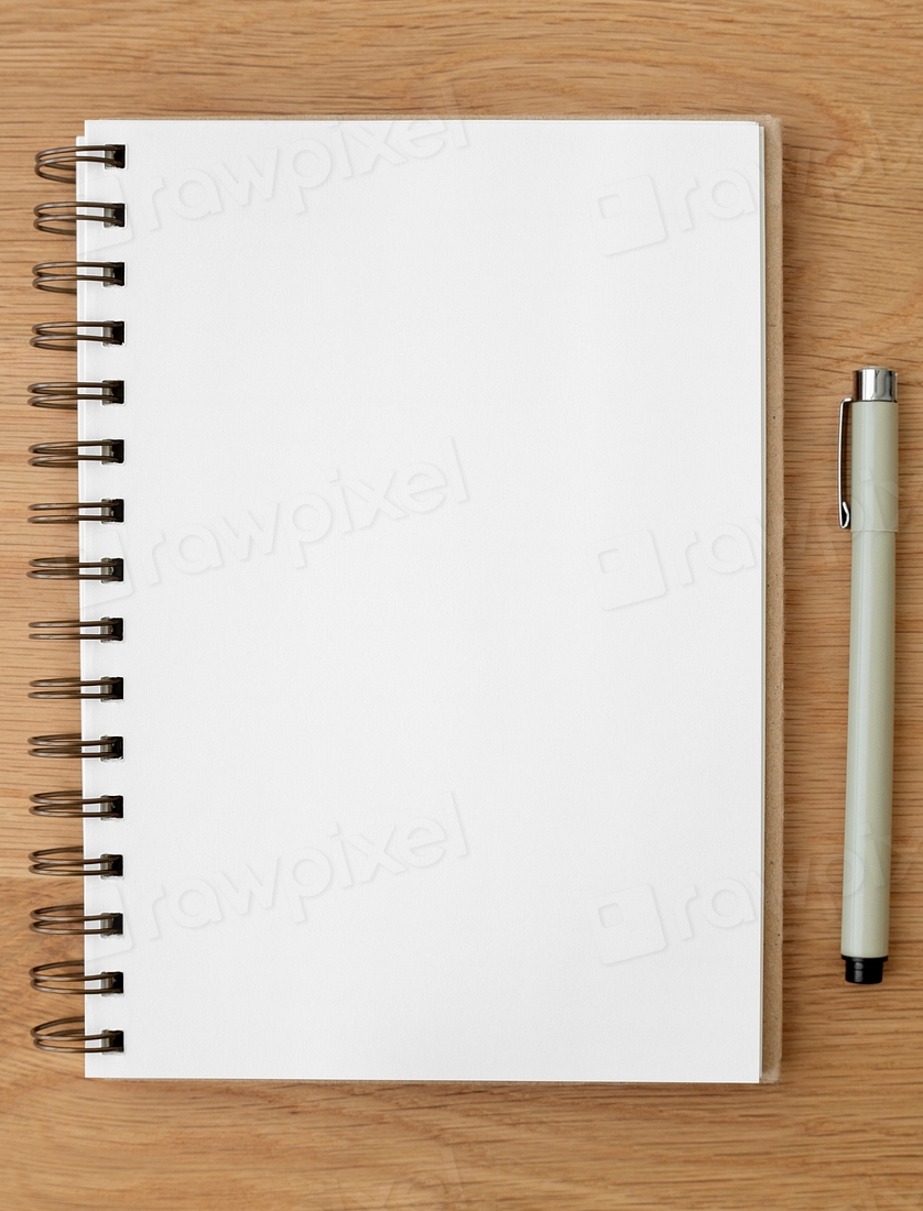 Blank plain white notebook page | Premium Photo - rawpixel