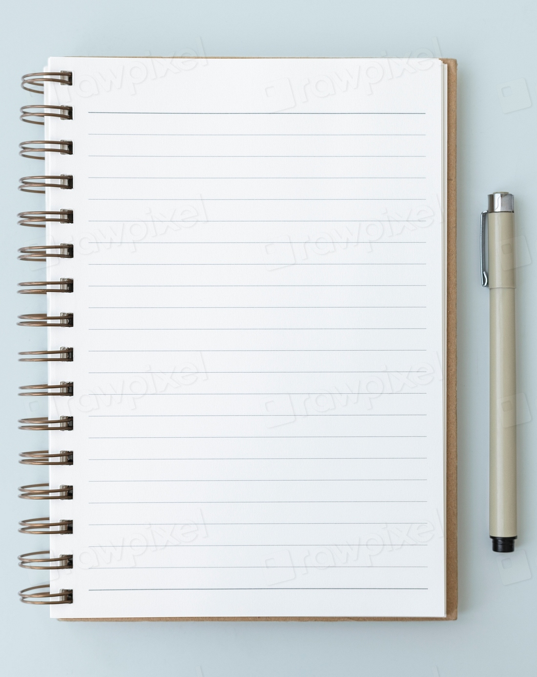Blank plain white notebook page | Free Photo - rawpixel