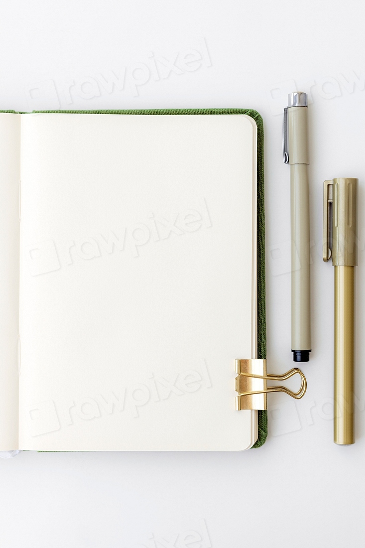 Blank plain white notebook page | Free Photo - rawpixel