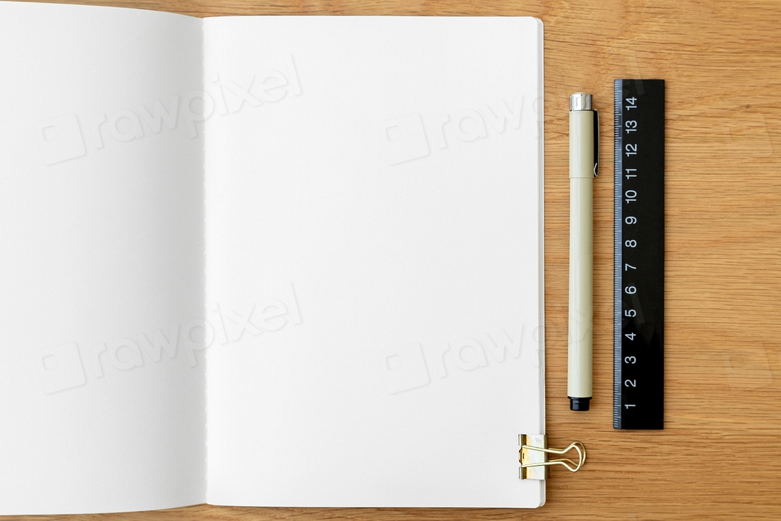 Blank plain notebook page stationary | Free Photo - rawpixel