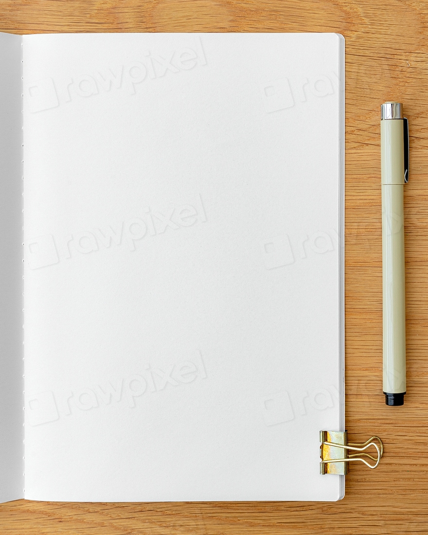 Blank plain notebook page stationary | Premium PSD Mockup - rawpixel