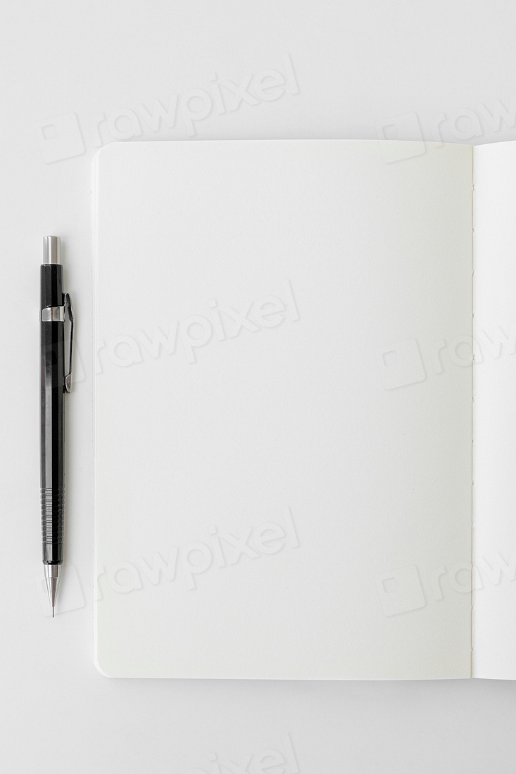 Blank plain white notebook page | Free Photo - rawpixel