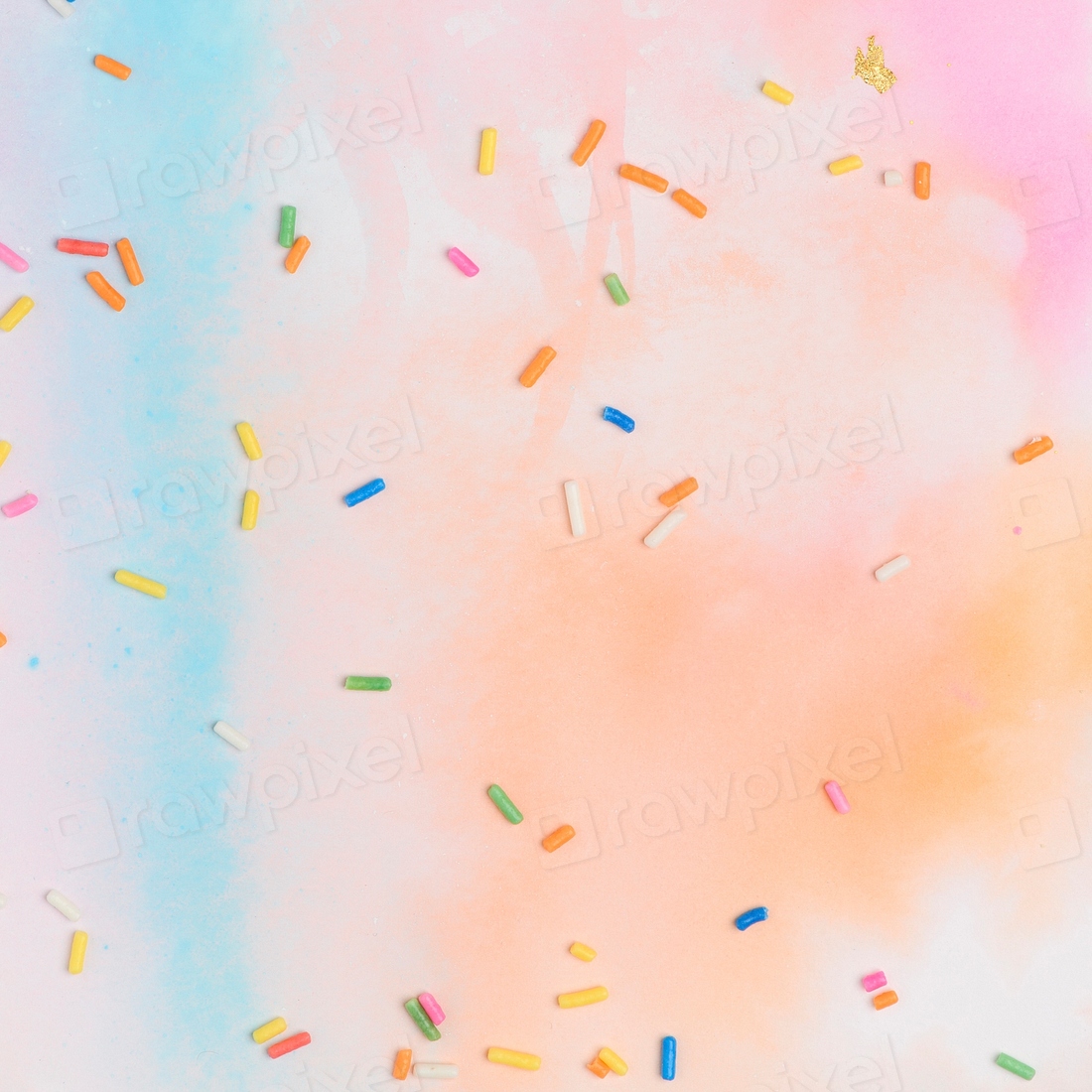 Sugar sprinkles pastel watercolor background | Free Photo - rawpixel