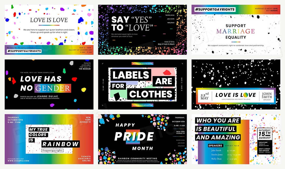 LGBTQ pride month template vector | Premium Vector - rawpixel