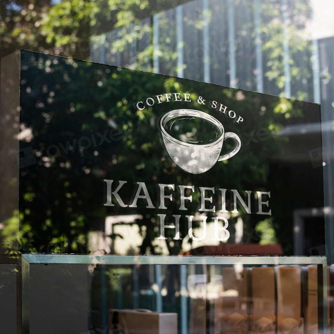 Coffee shop sign mockup psd | Premium PSD Mockup - rawpixel