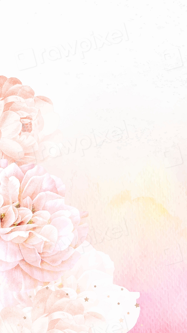Flower phone wallpaper background, aesthetic | Premium Vector - rawpixel