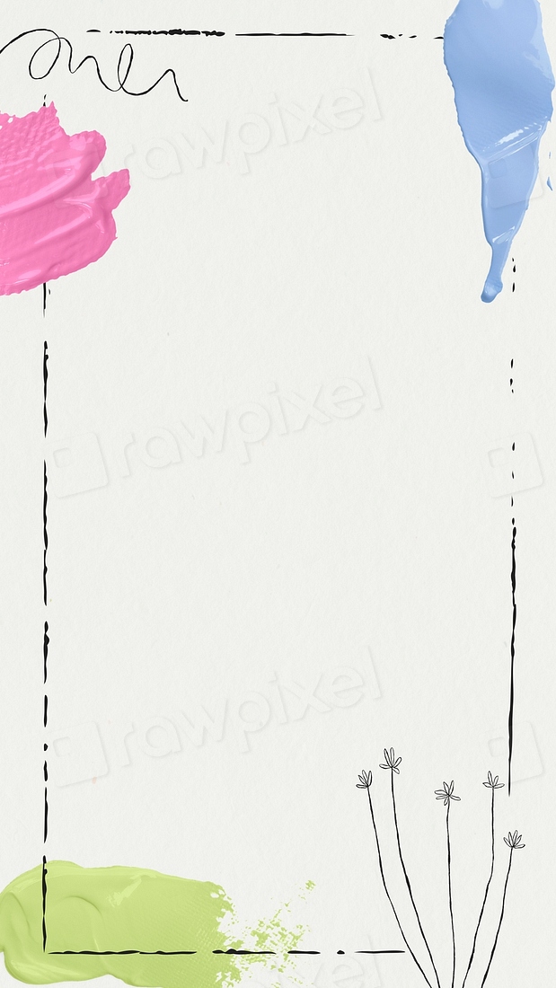 Frame wallpaper background psd, watercolor | Premium PSD - rawpixel
