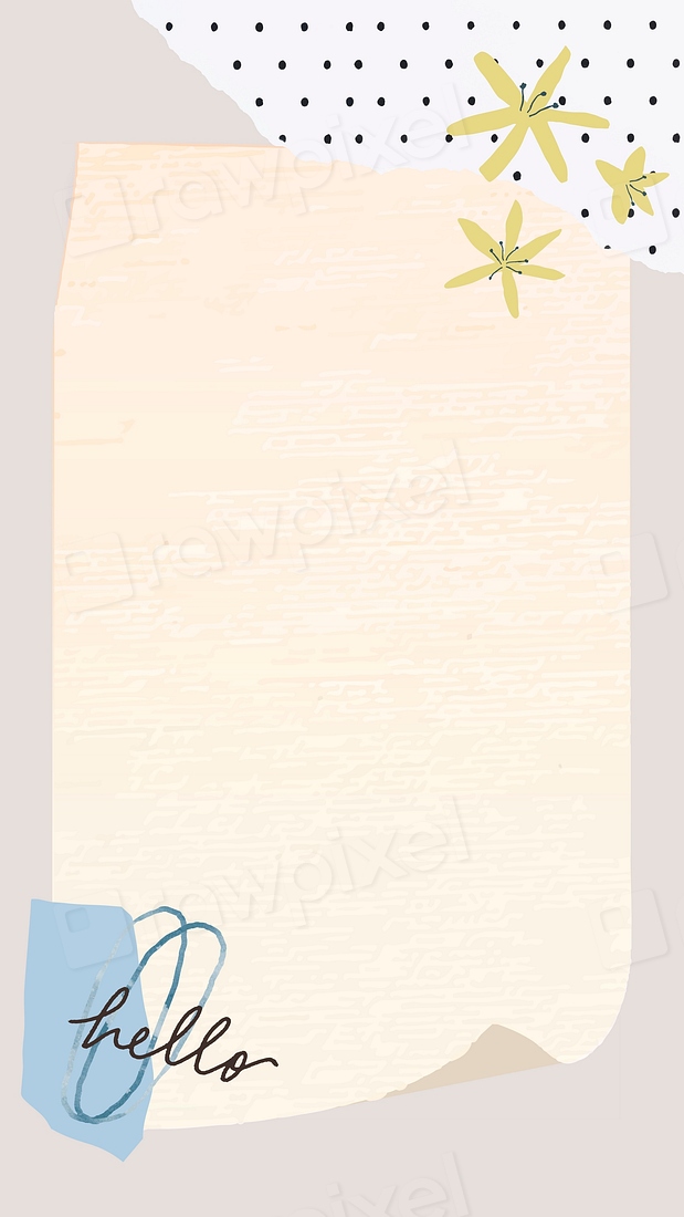 Aesthetic paper note background wallpaper | Premium Vector - rawpixel