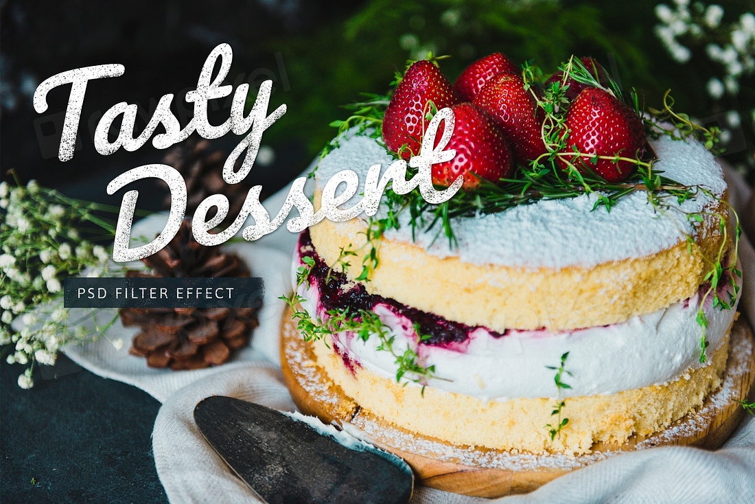 Tasty dessert photoshop preset filter | Premium PSD Add-on - rawpixel
