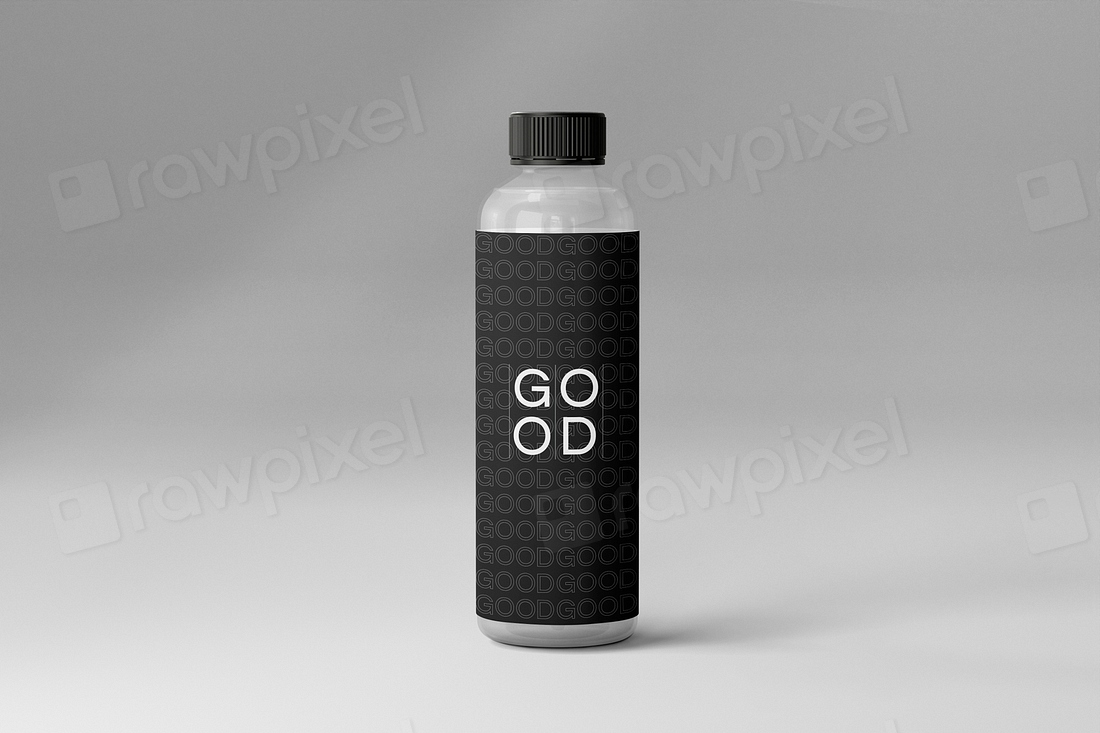 Water bottle label mockup, beverage | Premium PSD Mockup - rawpixel