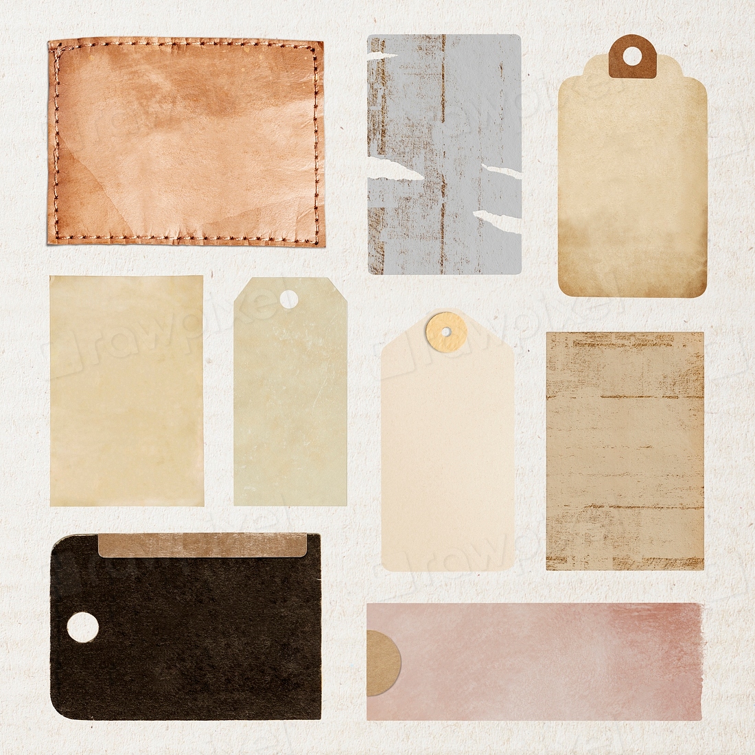 Vintage label, aesthetic paper, realistic | Premium PSD - rawpixel