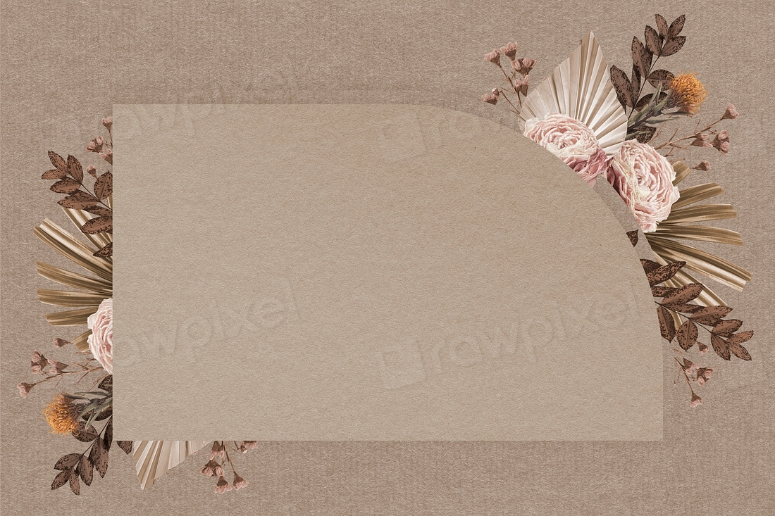 Paper card frame psd, floral | Premium PSD - rawpixel