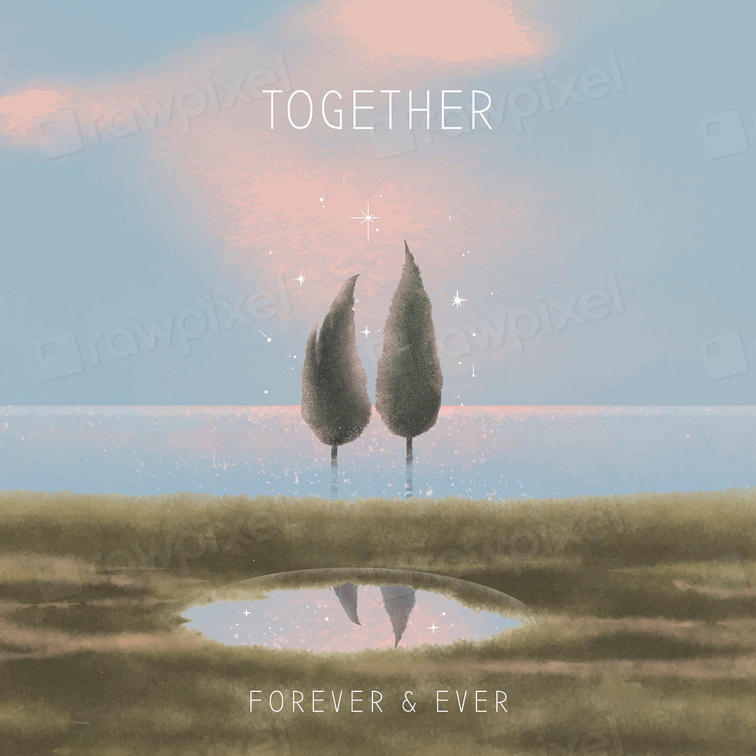 Cute love Instagram post template, | Premium Vector Template - rawpixel