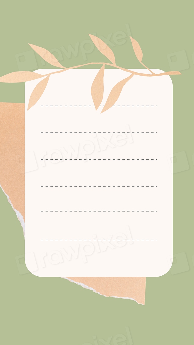 Paper note mobile wallpaper, cute | Premium Photo - rawpixel