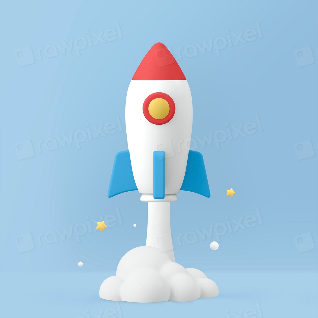3D rocket sticker, business launch | Premium PSD - rawpixel