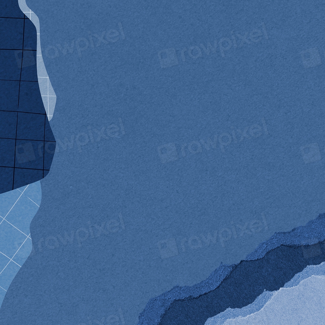 Blue ripped paper border background | Free Photo - rawpixel