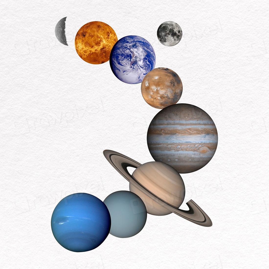Solar system planet clipart, astronomy | Premium PSD - rawpixel