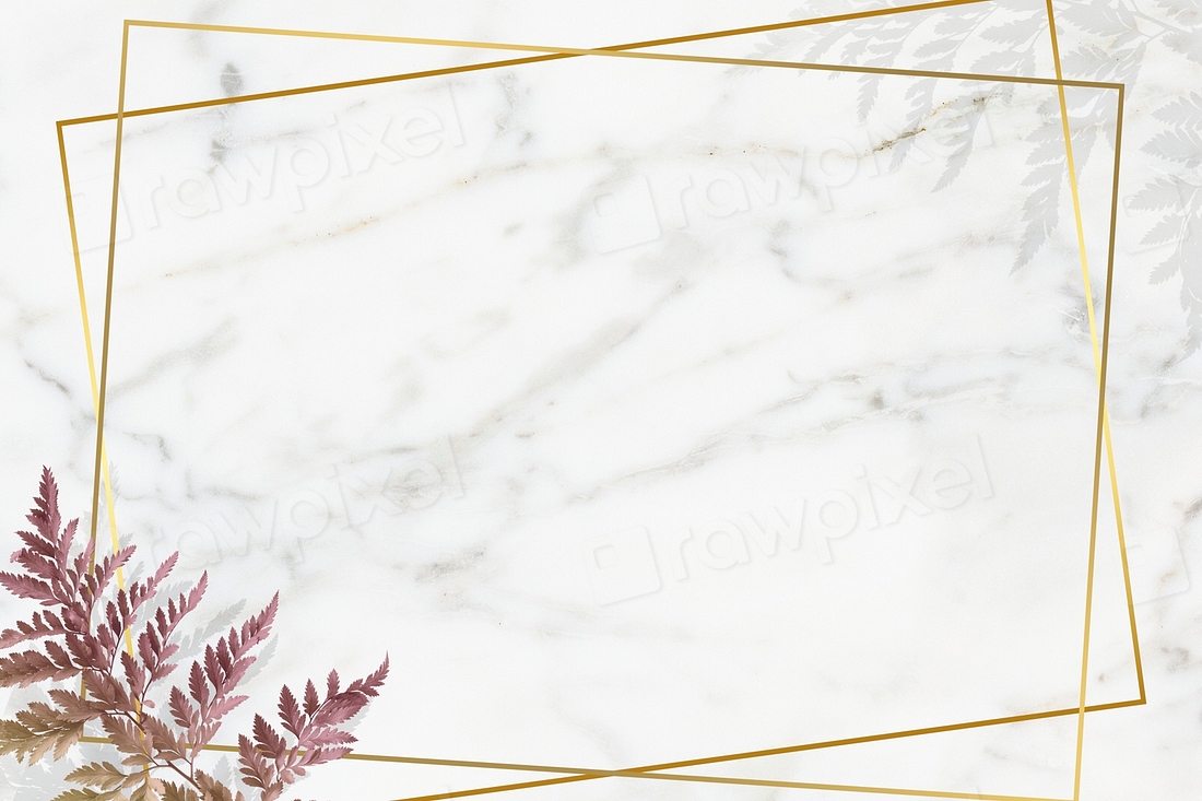 Rectangle golden frame marble background | Premium PSD - rawpixel