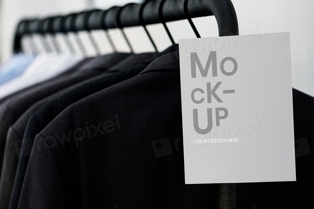 Clothing rack sign mockup | Premium PSD Mockup - rawpixel
