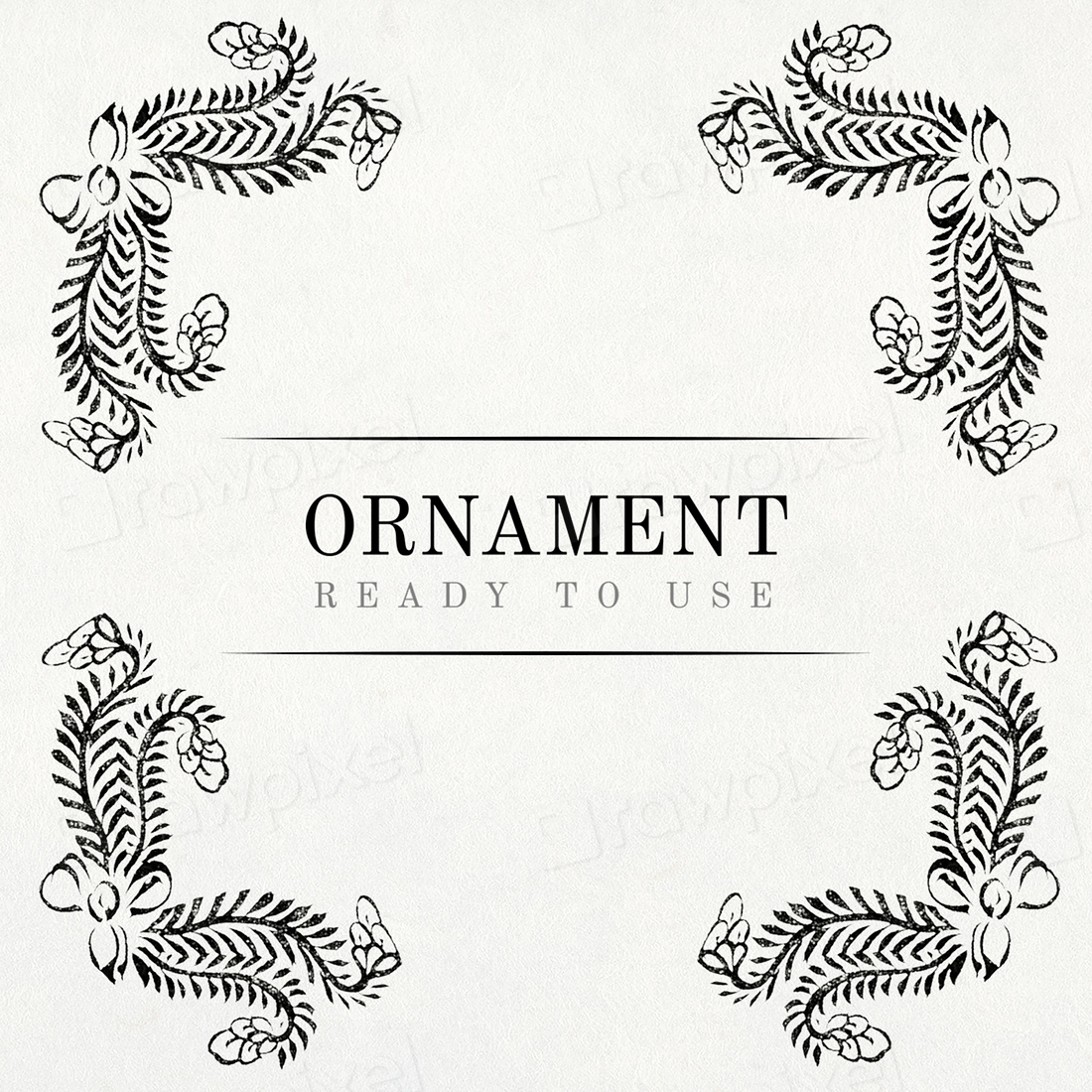 Ready use ornament frame illustration | Premium PSD - rawpixel