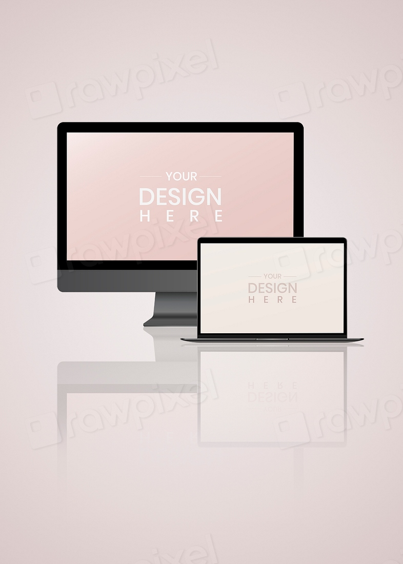 Blank computer screen mockups design | Premium PSD Mockup - rawpixel