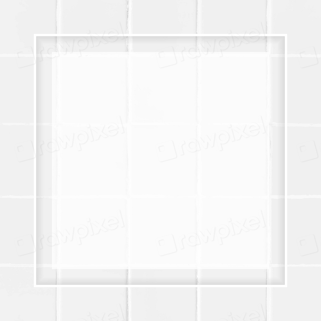Blank square white tile frame | Premium Vector - rawpixel