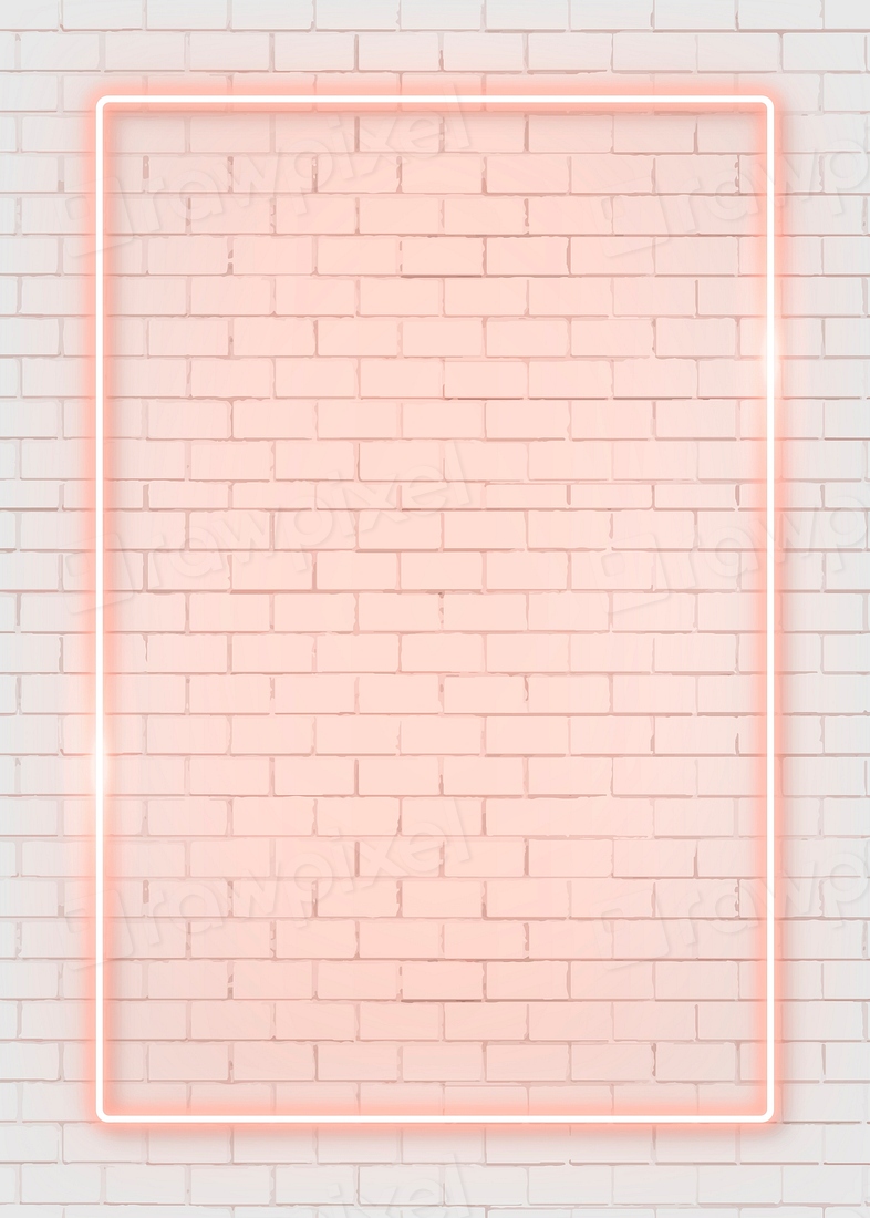 Rectangle orange neon frame an | Premium Vector - rawpixel