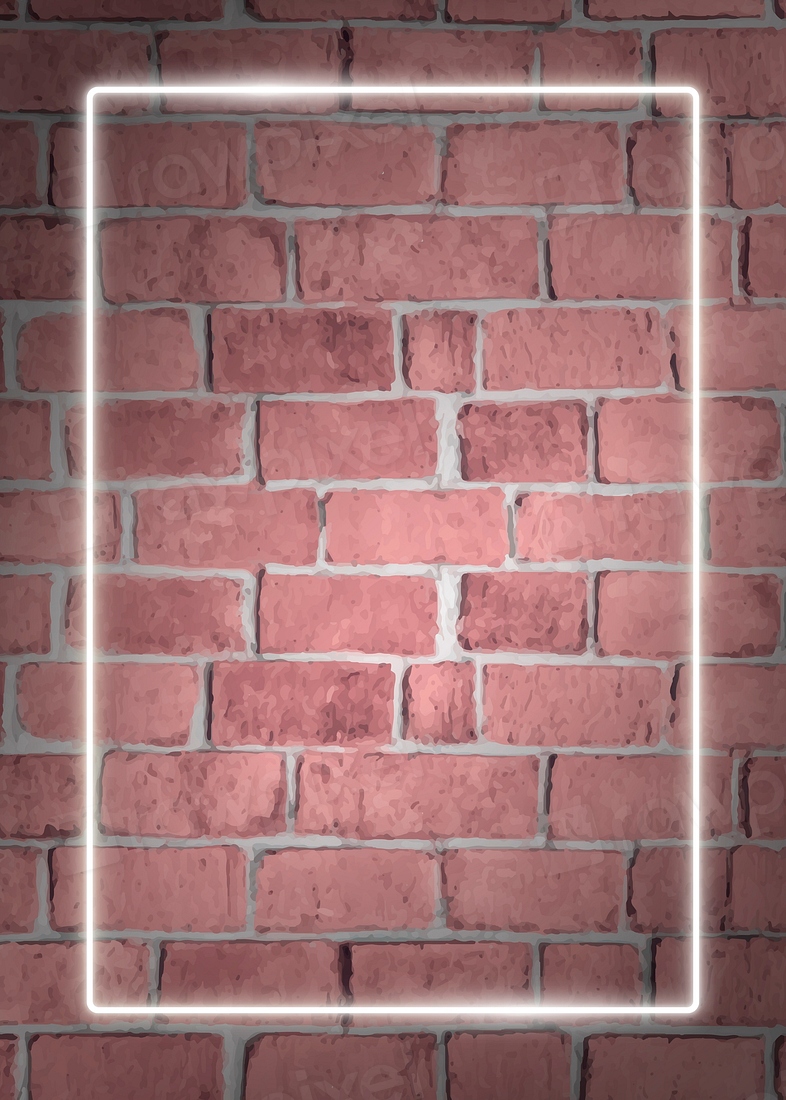 Rectangle white neon frame paled | Premium Vector - rawpixel