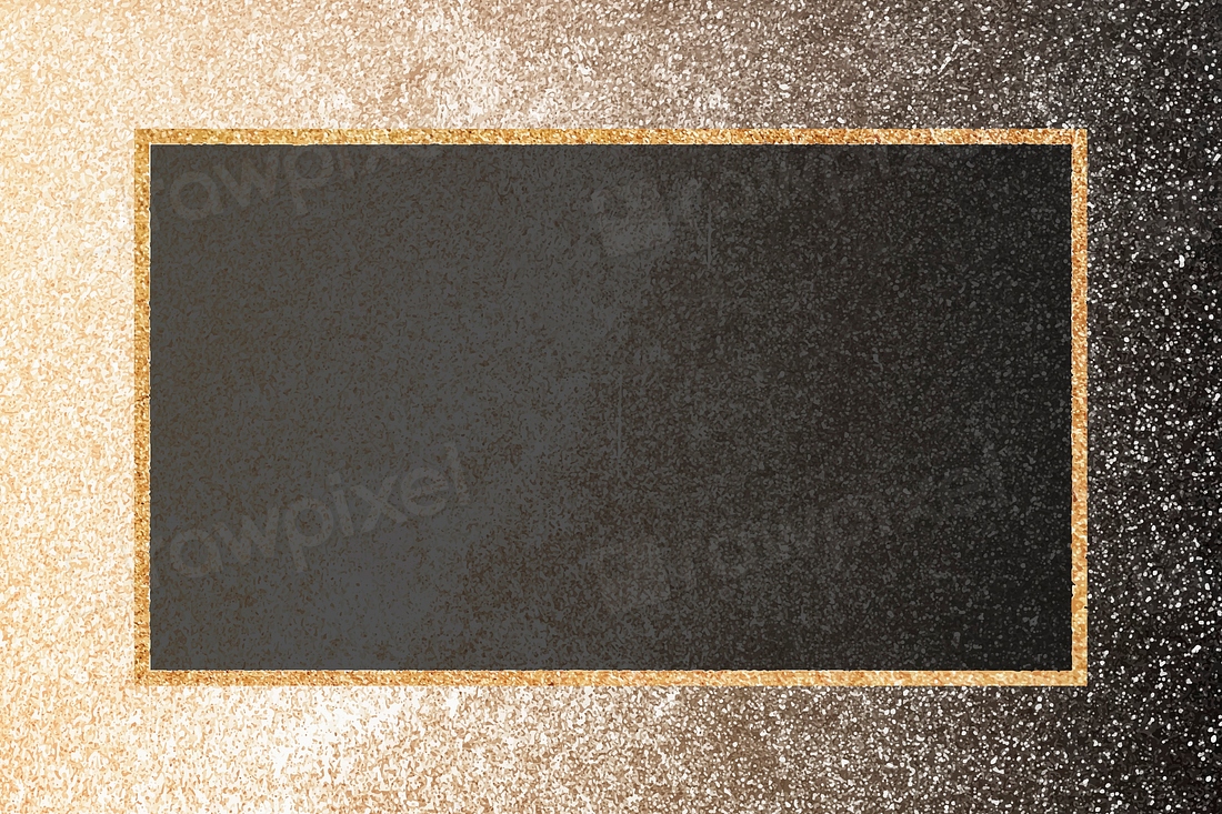 Gold glittery rectangle frame vector | Premium Photo - rawpixel