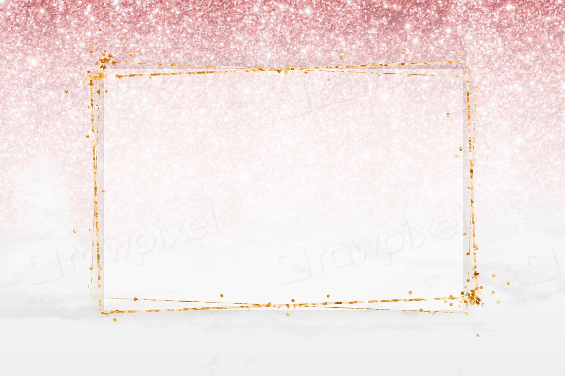 Gold glittery rectangle frame vector | Premium Vector - rawpixel